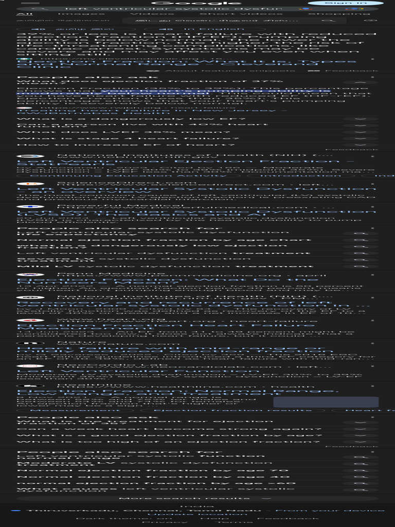 left ventricular systolic dysfunction EF 37 - Google Search | PDF ...