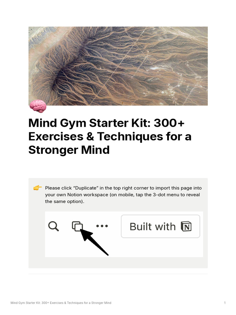 Mind Gym Starter Kit 300 Exercises Techniques For A Stronger Mind | PDF ...