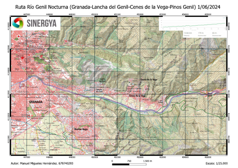 Mapa Genil Nocturna A3 25000 | PDF