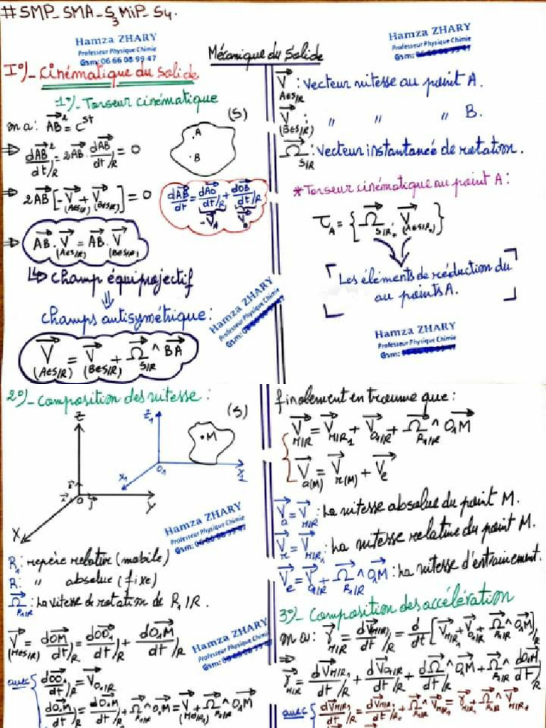 Résume Mécanique Du Solide-1 | PDF