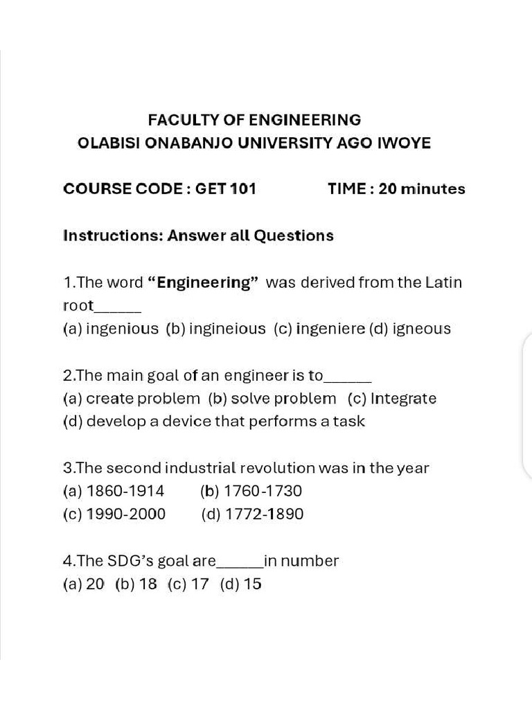 Test Questions | PDF