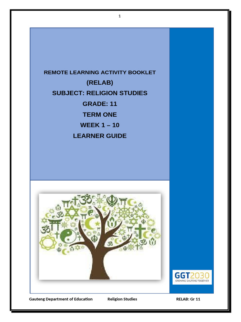 Grade 11 Religion Studies Workbook | PDF | Devi | Rituals