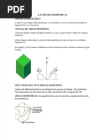 Proyección Dimétrica | PDF | Perspectiva (Gráfica) | Geometría