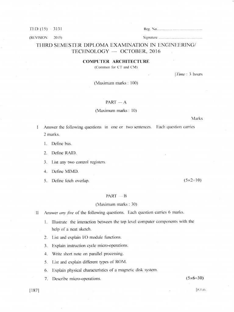 Computer Architecture O16 R15 3131 PDF | PDF