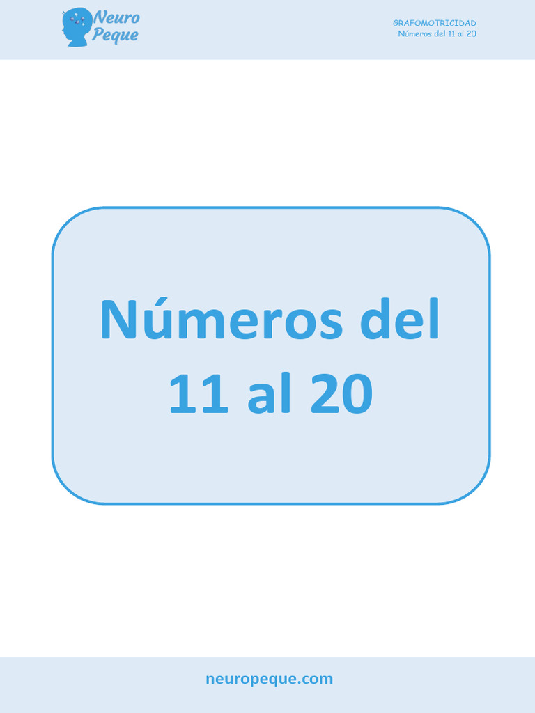 Numeros 11 20 | PDF