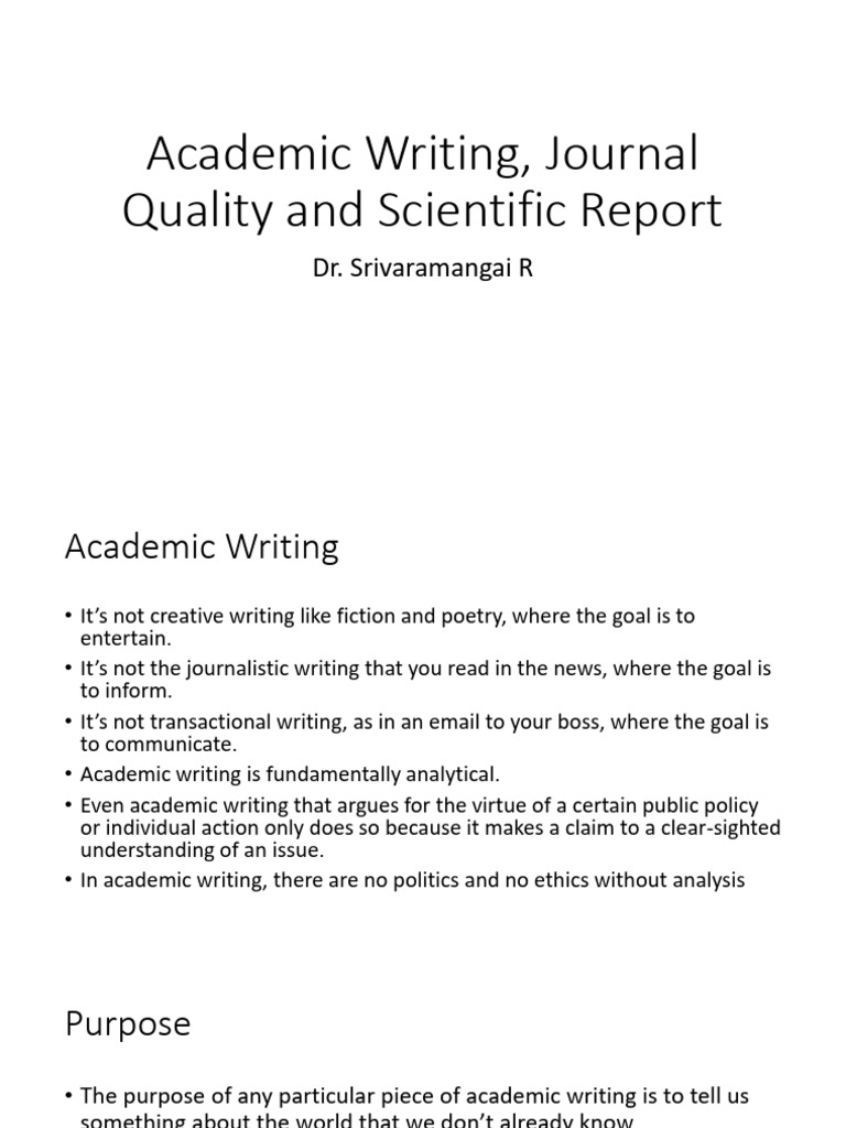 Unit IV Plagiarism, Journal Quality, Scientific Report | PDF