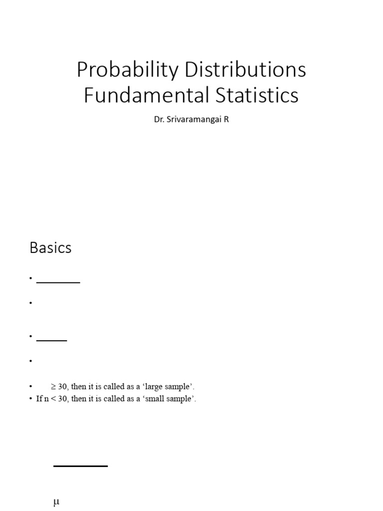 Statistical Concepts - Unit 3-1 | PDF | Probability | Applied Mathematics