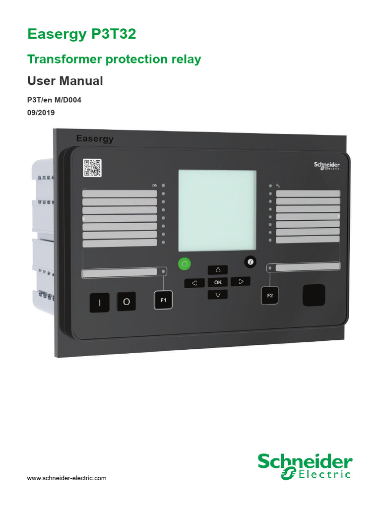 Easergy P3T32 Relay User Manual | PDF | Relay | Input/Output