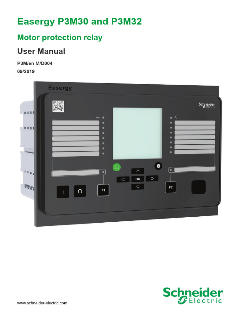 Easergy P3M30 User Manual | PDF | Relay | Input/Output