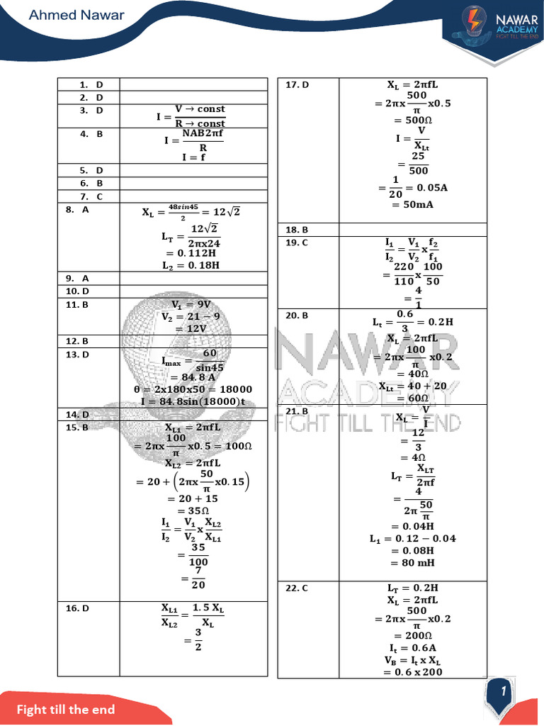 Model Answer Chapter (4) Session (1) HomeWork | PDF