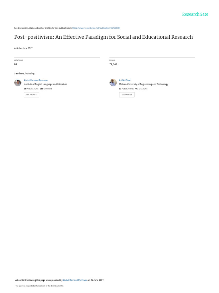 post positivism | PDF