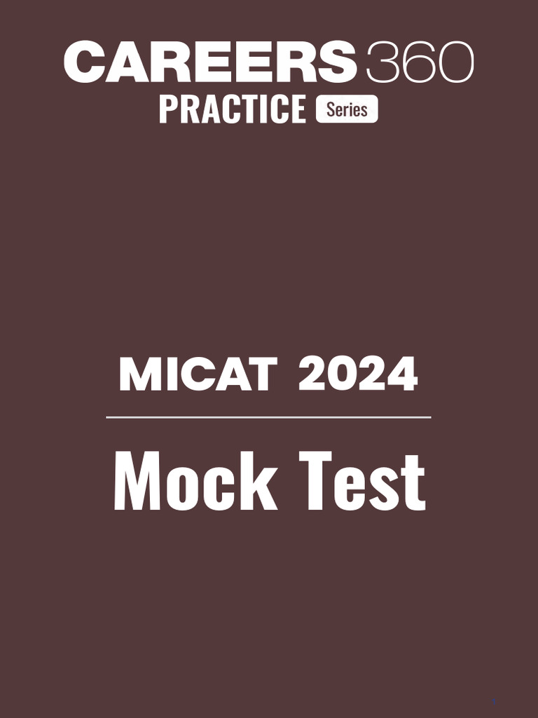 MICAT Mock Test Guide | PDF | Stoicism | Romanticism