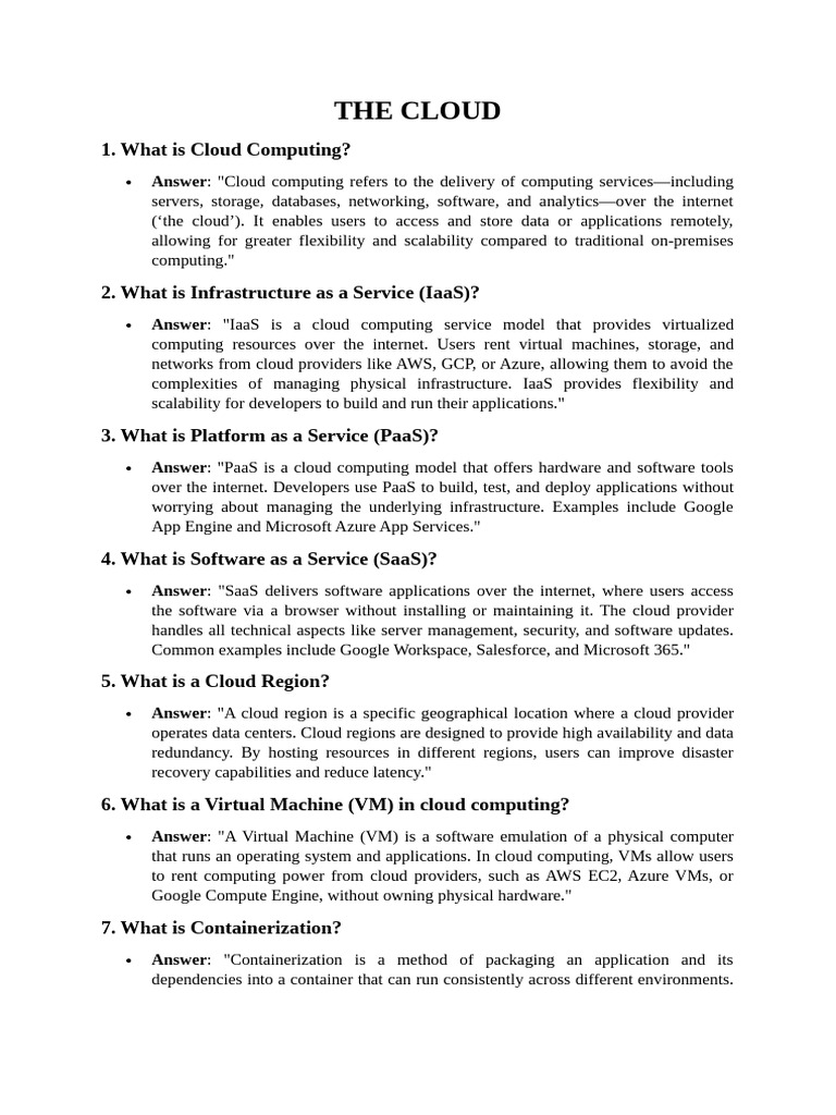 Cloud_Prepare | PDF | Scalability | Cloud Computing