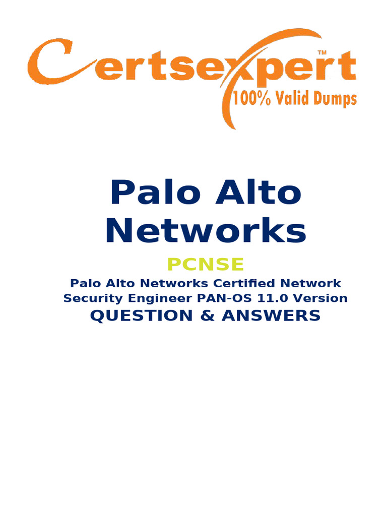 PCNSE | PDF | Transmission Control Protocol | Virtual Private Network