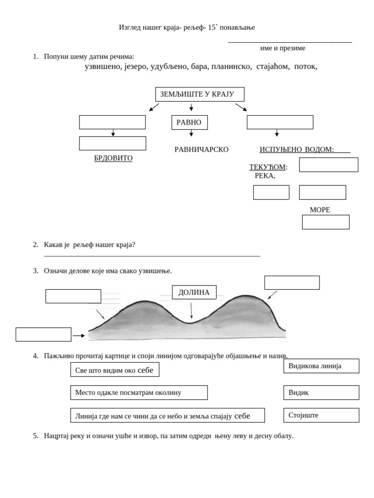 Reljef I Vode 10 Prov | PDF