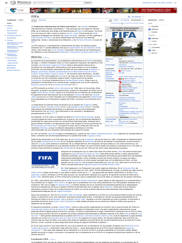 Es Wikipedia | PDF | FIFA | Asociación de competiciones de fútbol