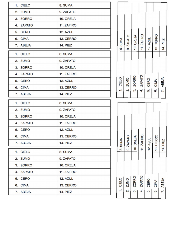 Deletreo Nivel 1 | PDF