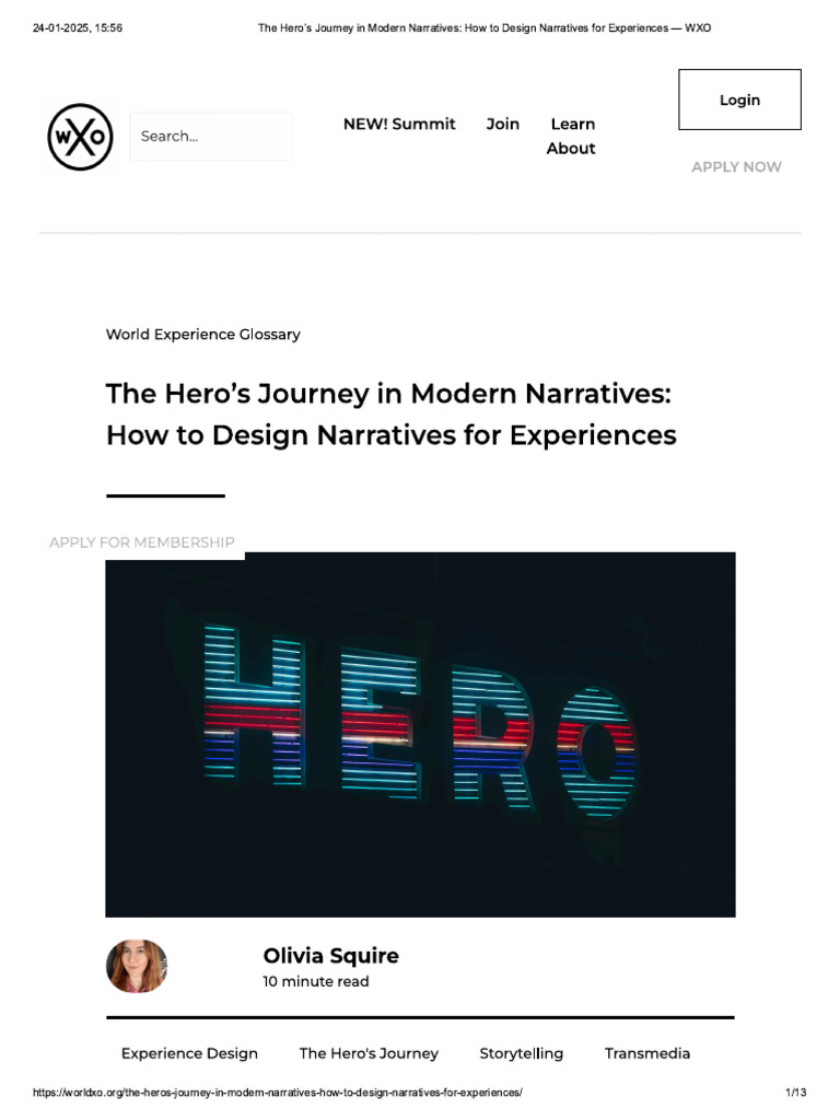 The Hero's Journey in Modern Narratives.. | PDF