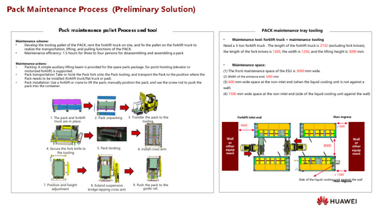 Pack Maintenance Process (Preliminary Solution) | PDF | Forklift ...