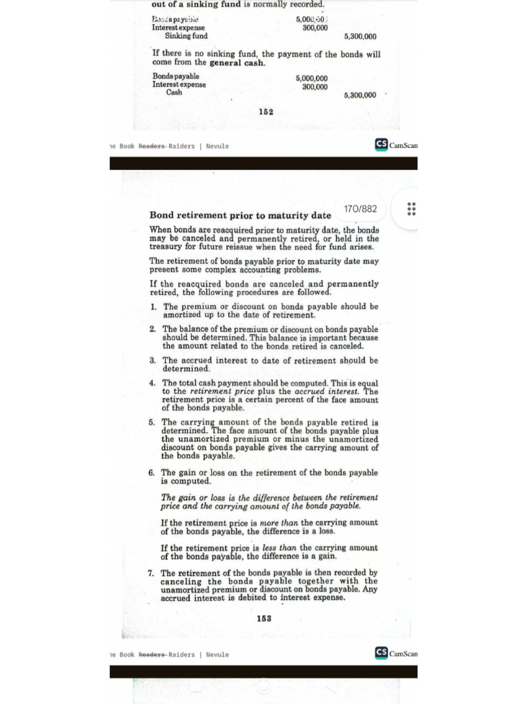 Bond Retirement | PDF