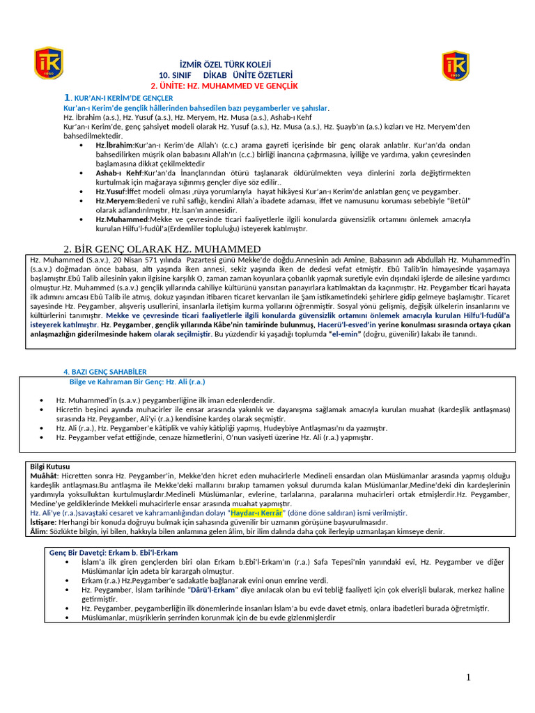 DIKAB 2024-2025 10.SINIF II SINAV | PDF