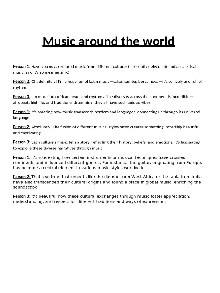 4th Music Around The World | PDF