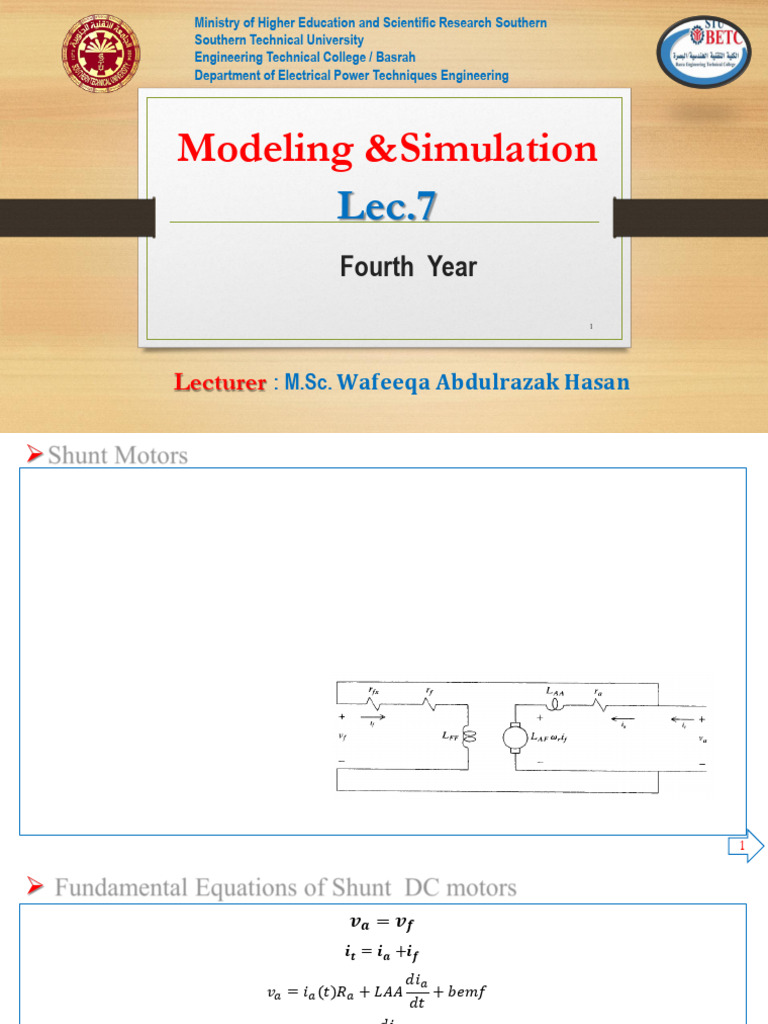 Lec 7-Modeling&Simulation | PDF | Electrical Engineering