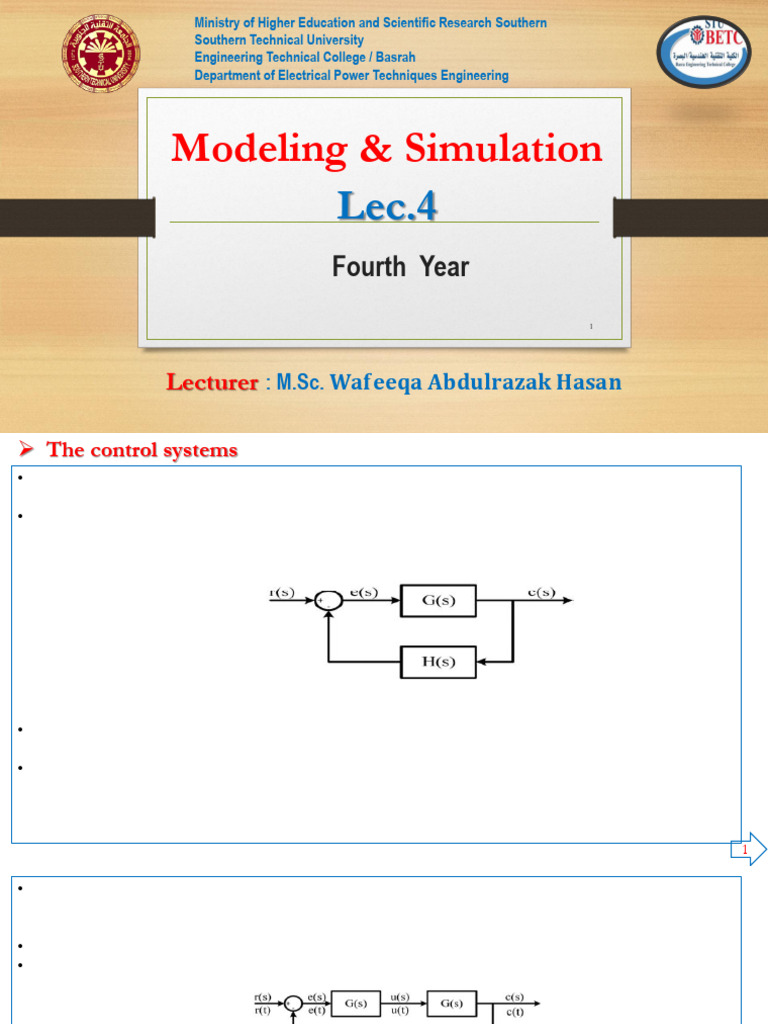 Lec.4 Modeling&Simulation Add | PDF | Control Theory | Mechanics