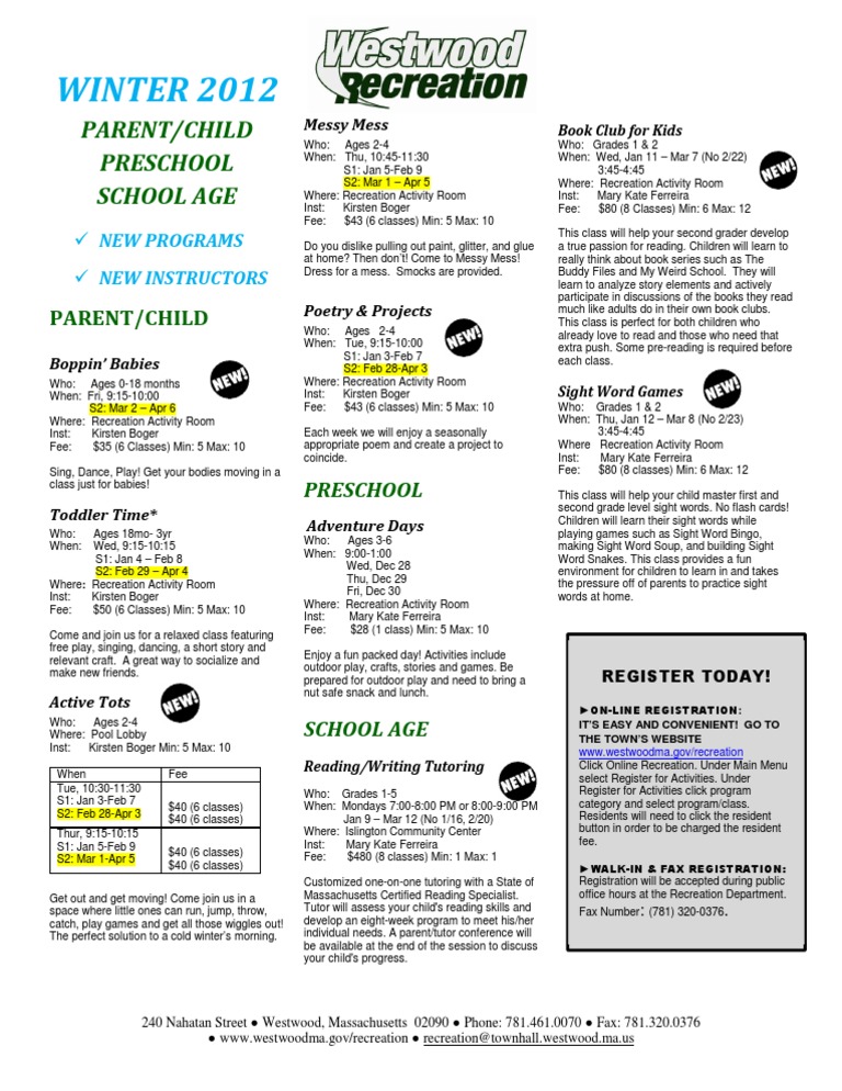 New Parent Child Flyer | PDF | Language Arts & Discipline
