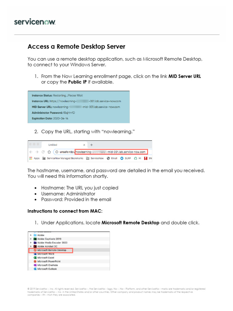 How To Access Remote Desktop | PDF | Microsoft Windows | Desktop Computer