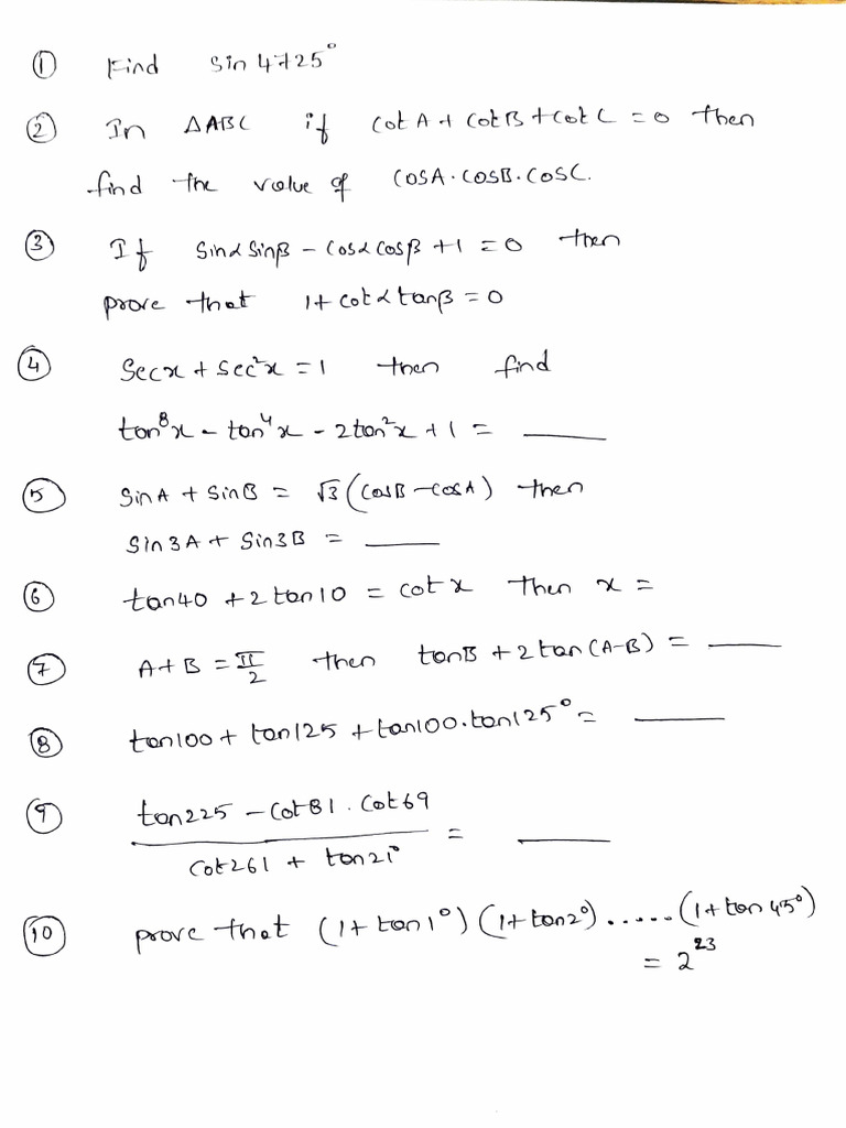 Maths Mock Test | PDF
