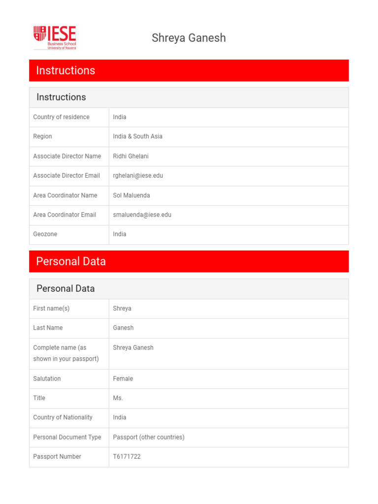 Shreya G - IESE Final Docket | PDF | Employment | Salary