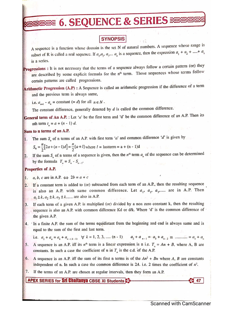 Sequences and Series | PDF