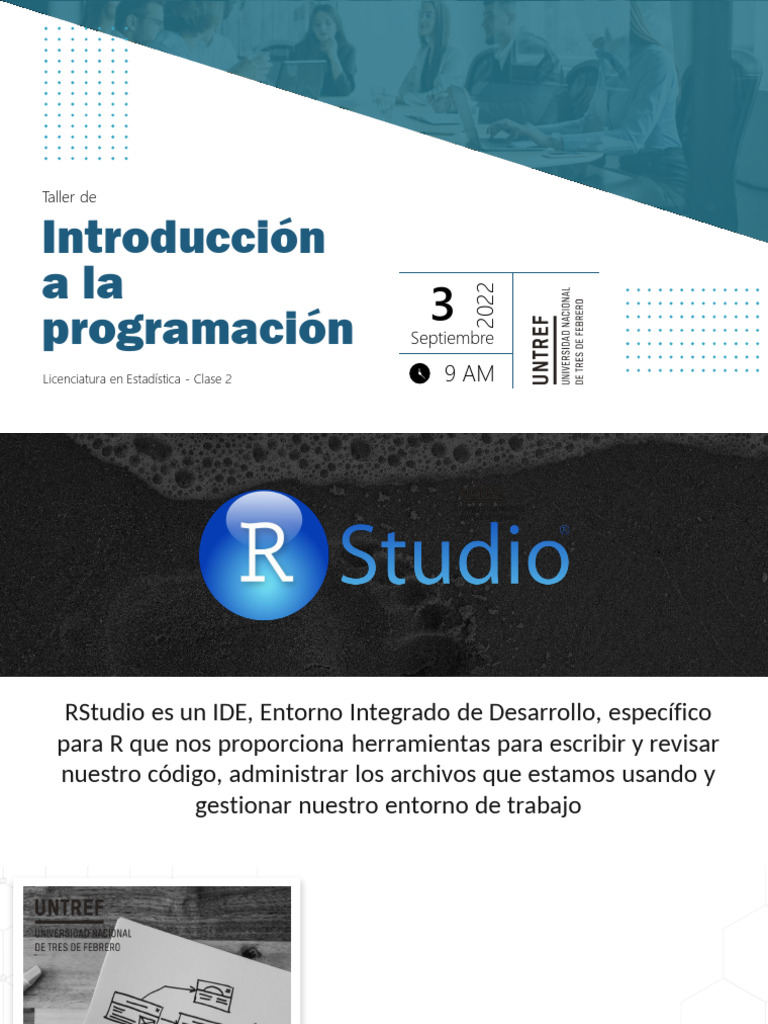 Taller de RStudio para Estadística | PDF | Entorno de desarrollo integrado | Programación de ...