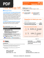 PSEG Sample Electric Bill | PDF | Cheque | Watt