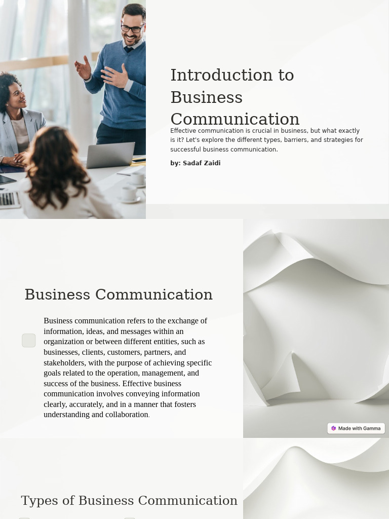 Business Communication Essentials Guide | PDF | Communication | Human ...