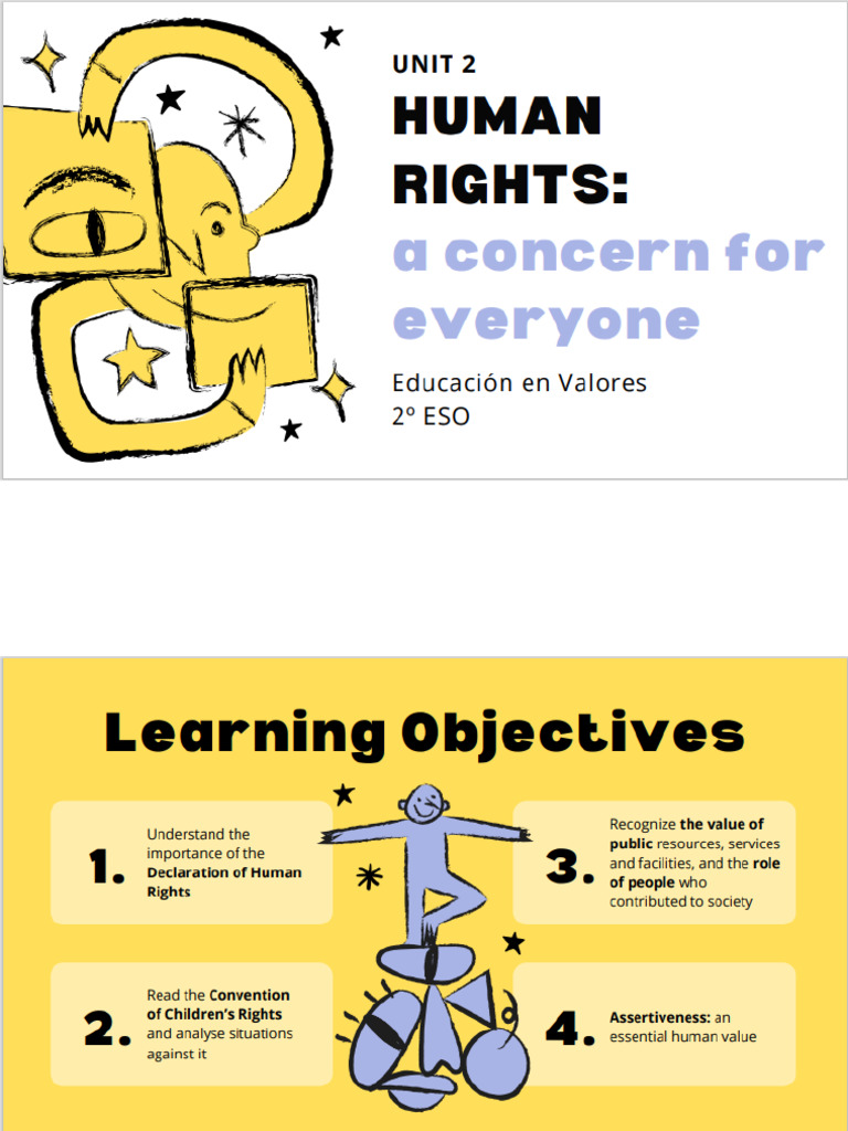 Unit 2 Human Rights Valores | PDF