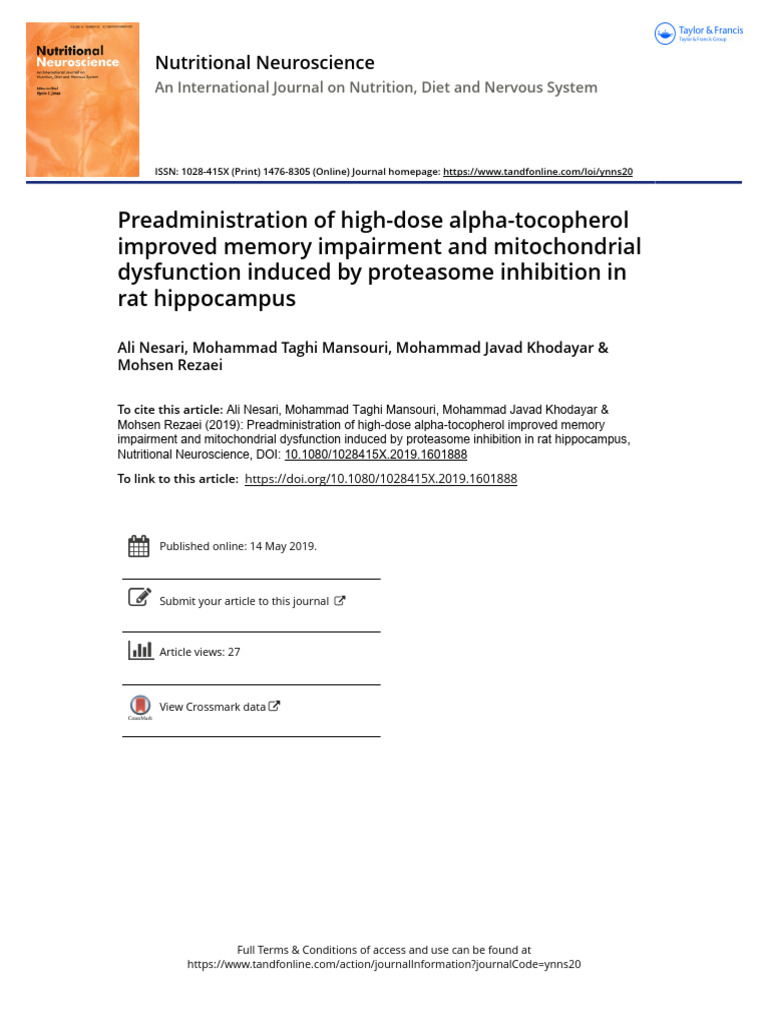 10 1080@1028415X 2019 1601888 | PDF | Reactive Oxygen Species ...