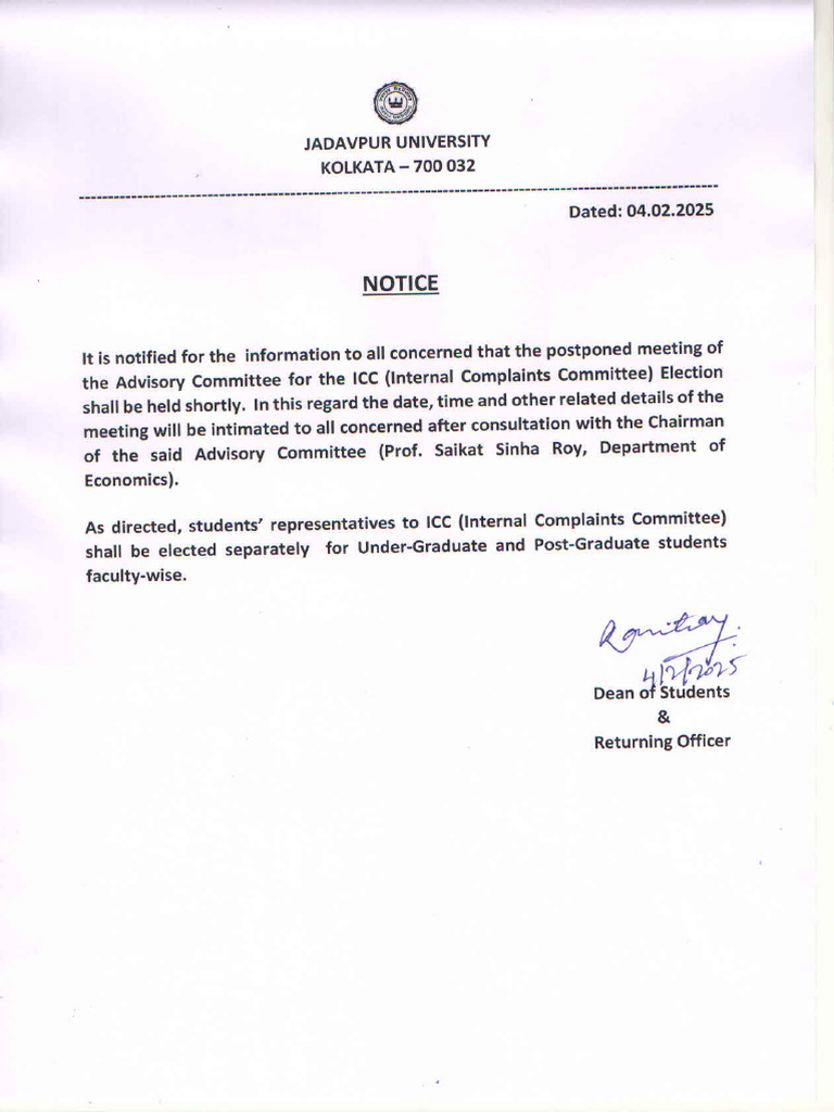 ICC Election Notification | PDF