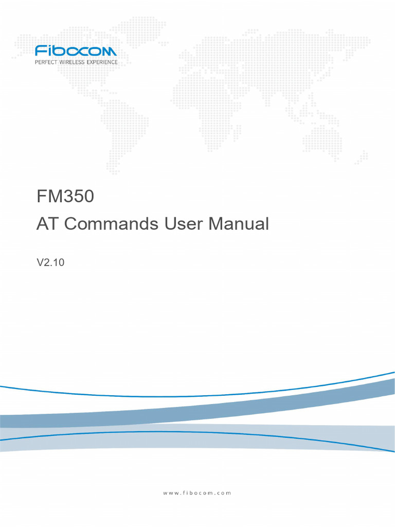 Fibocom - FM350 - AT Commands User Manual - V2.10 | PDF | Computer Science | Computing