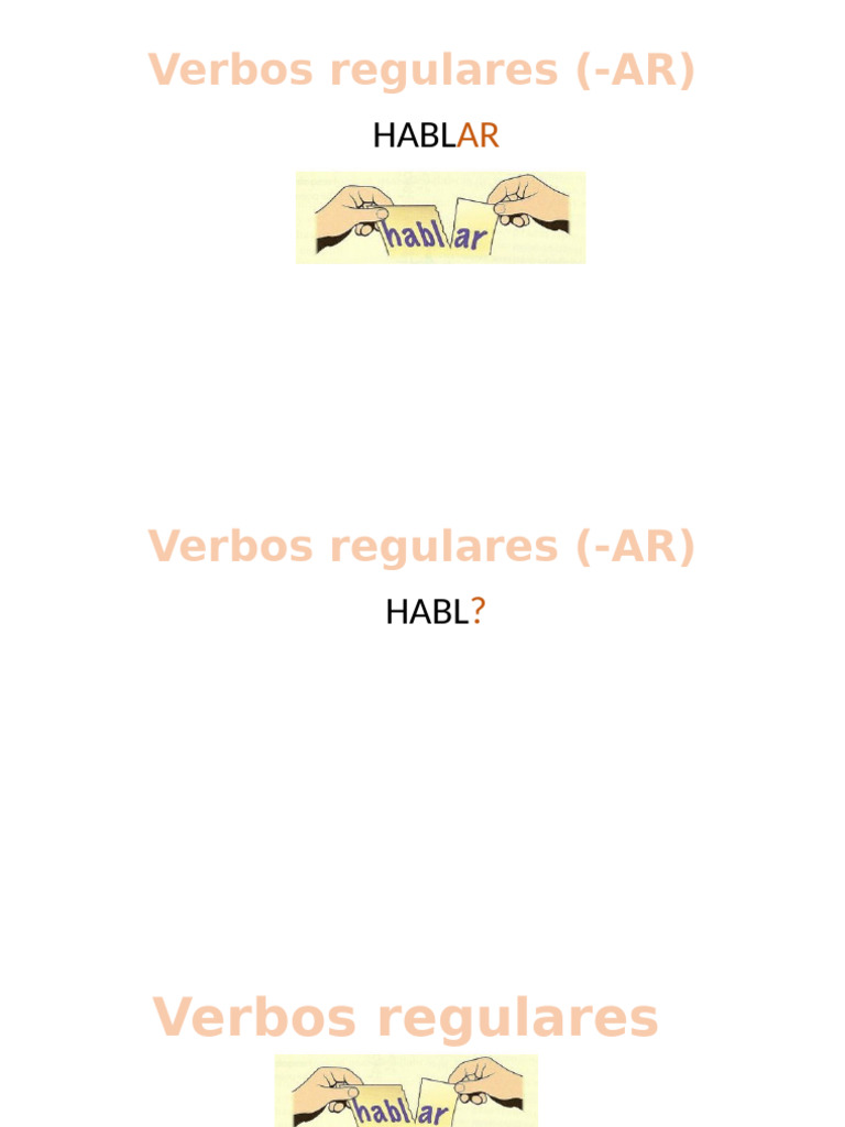 Verbos Regulares | PDF