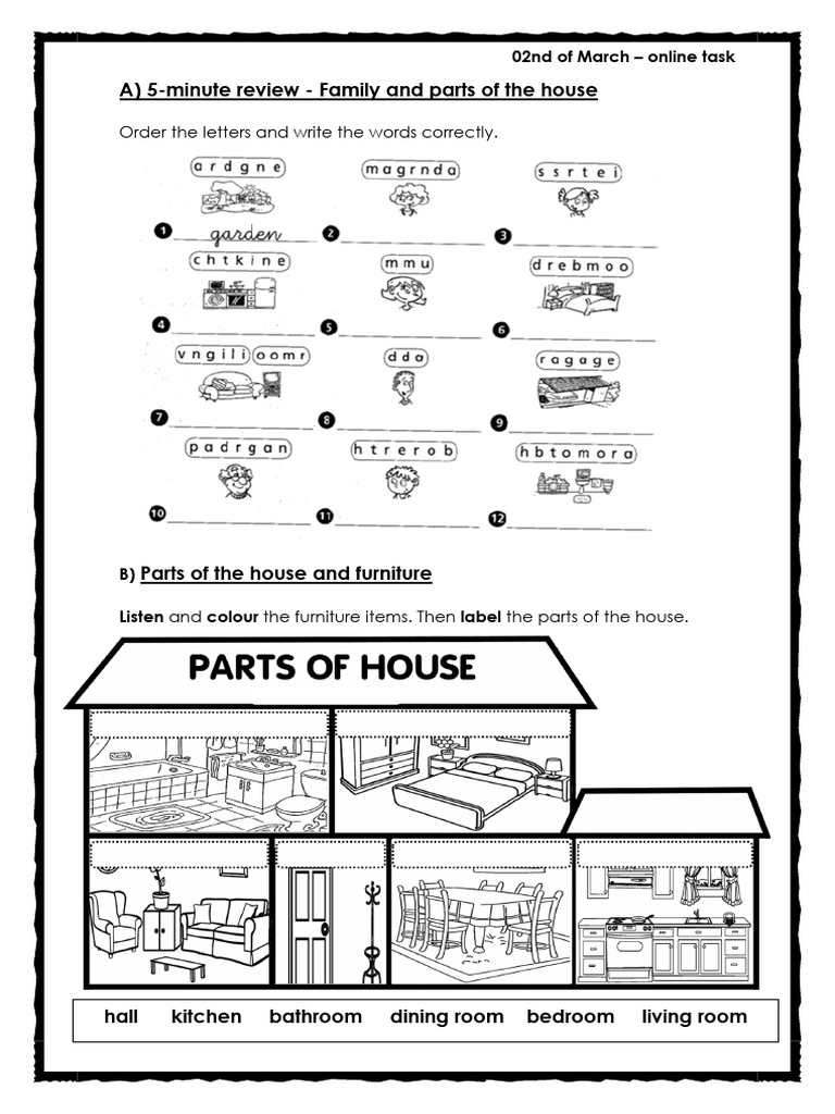 Family and parts of the house | PDF