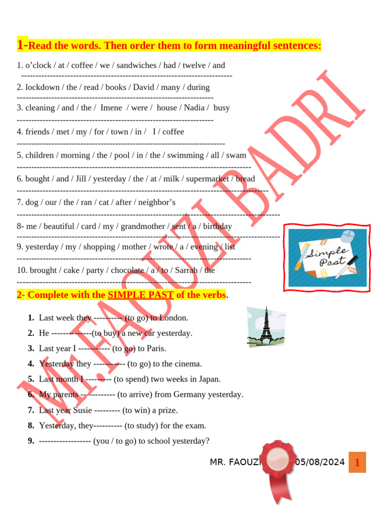 THE SIMPLE PAST | PDF