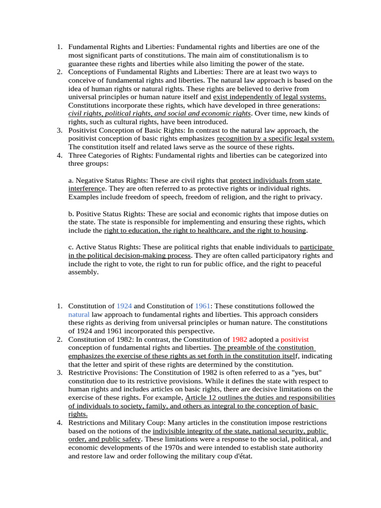 Understanding Fundamental Rights in Constitutions | PDF | Rights ...