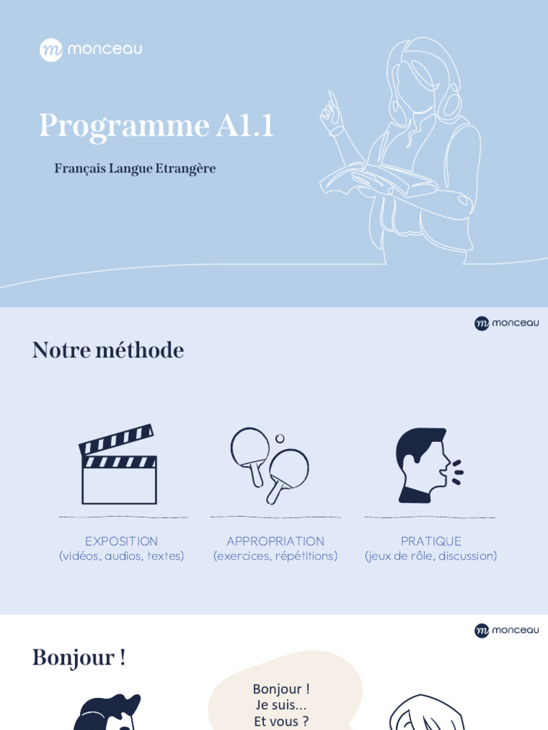 FLE Programme A1.1 | PDF | Genre grammatical | Nombre grammatical