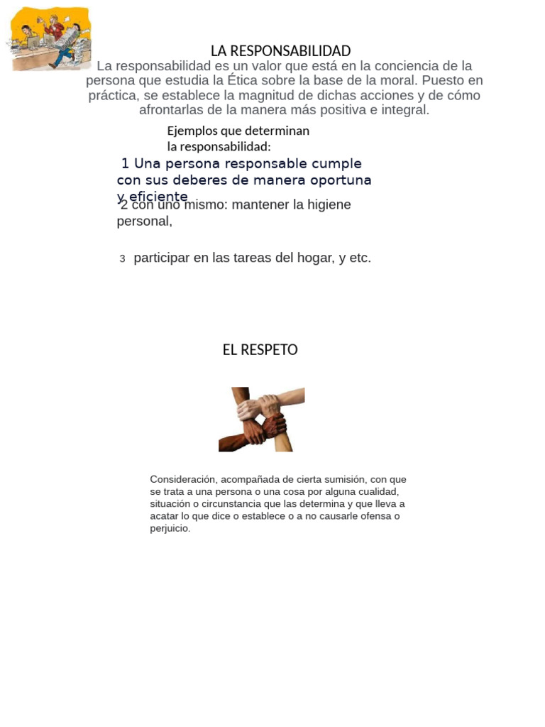 Los 5 Valores Humanos | PDF