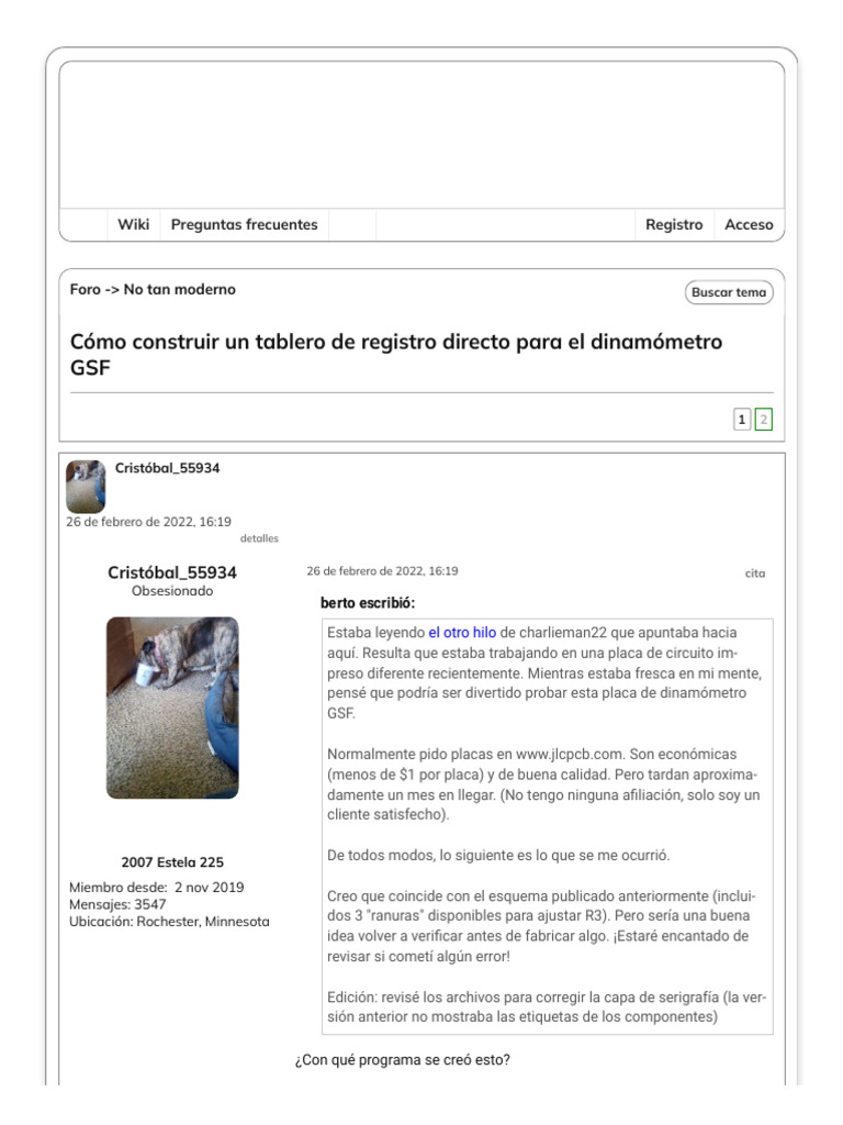 Vespa moderna_ Cómo construir un tablero de registro directo para el dinamómetro GSF2 | PDF