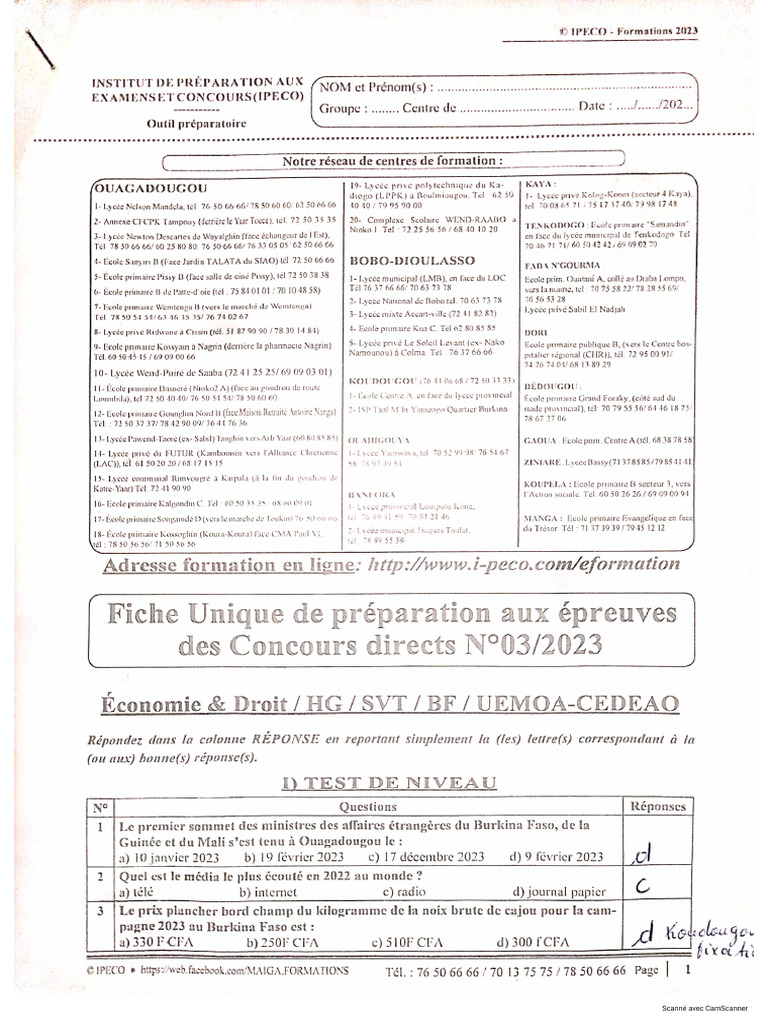 Formation IPECO | PDF