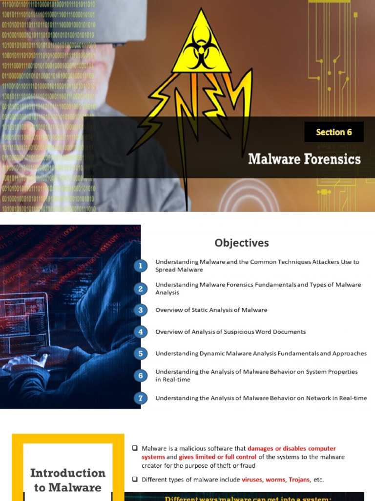 Section 6 - Malware Forensics | PDF