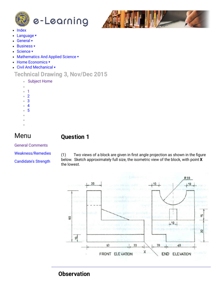 Technical Drawing 3, Nov - Dec 2015 FREEHAND SKETCHING | PDF